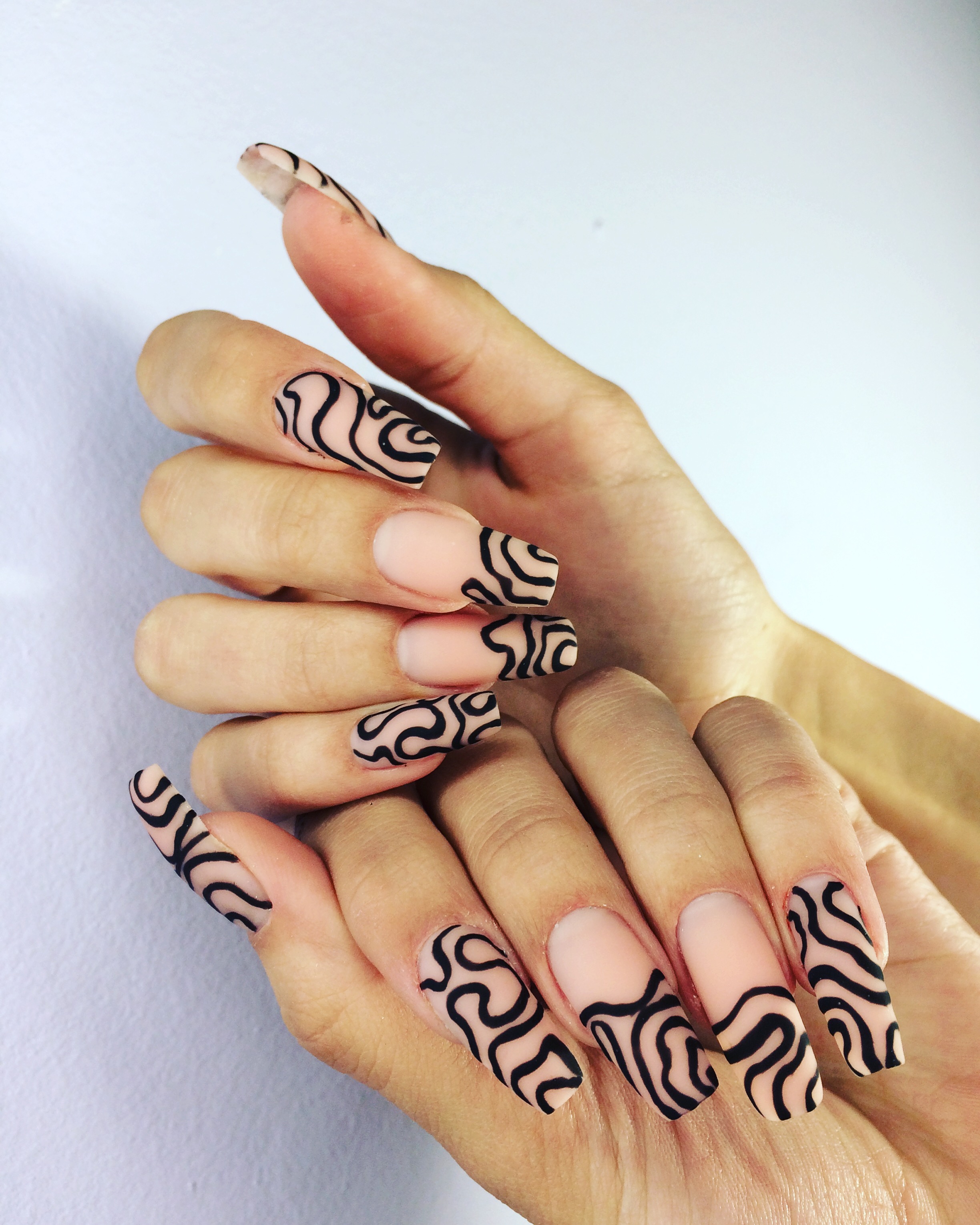 Ballerina Creative monogram Nails - Anya's work